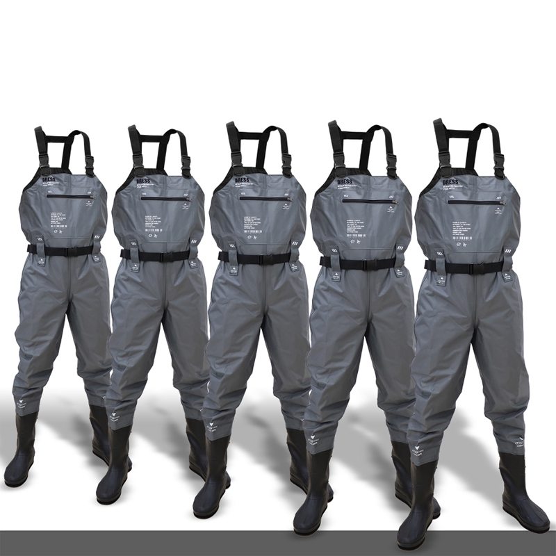 Snow Pants Bassdash Ultra High Nylon PVC Chest Waders With Boots ...