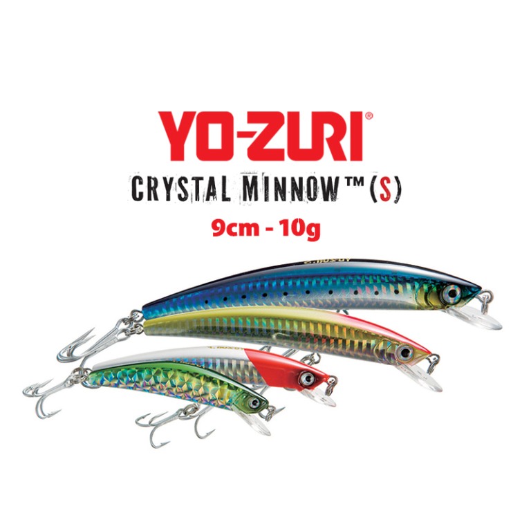Yo-Zuri Crystal Minnow (S) 90mm - Kalantzakis Lures | Είδη Αλιείας ...